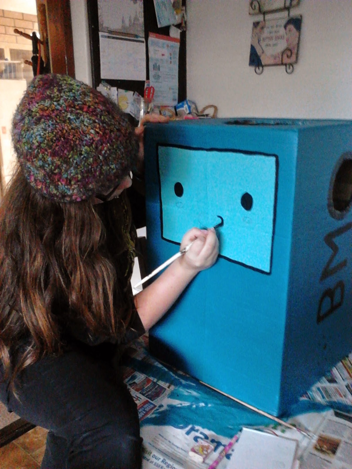 Thrifty, Frugal, Fun.: How to Make a BMO Costume- For Cheap!