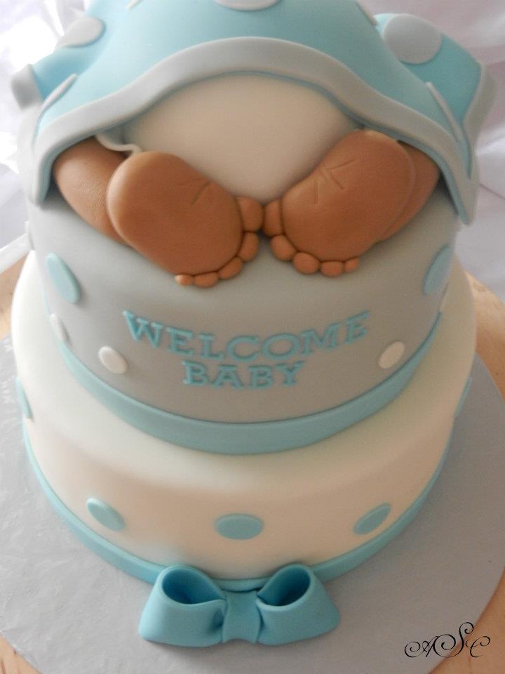 Ally Sweet Creations : Baby Feet ...Baby Shower Cake