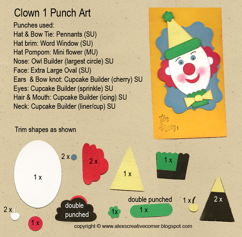 Alex's Creative Corner: Clown Birthday Tag