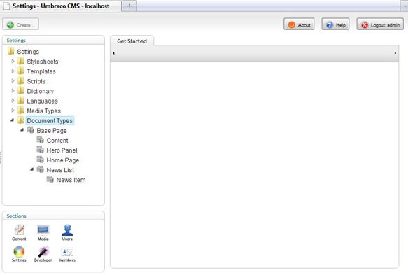 Getting started with Umbraco - Part 1