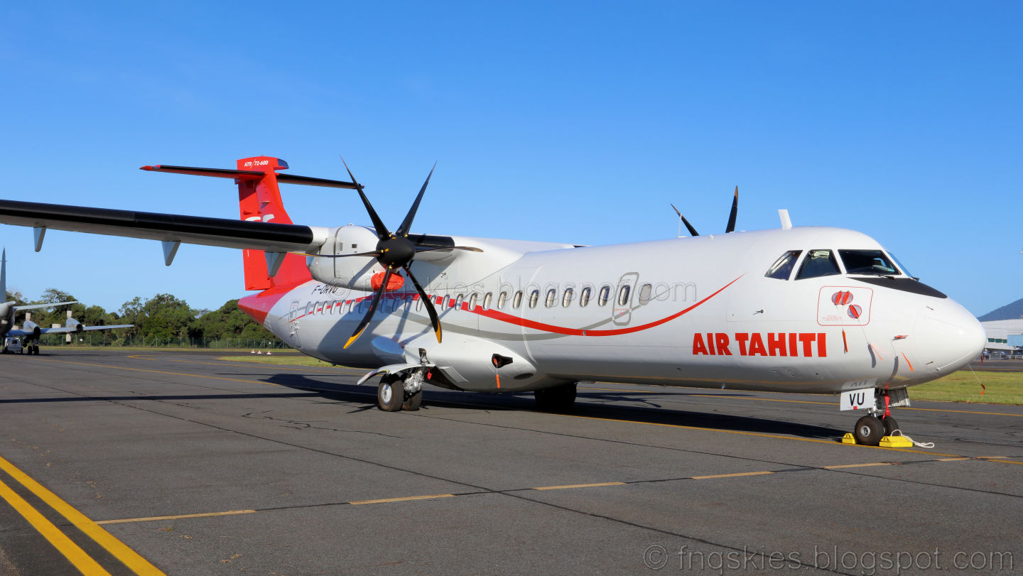 Far North Queensland Skies: Air Tahiti ATR72-600 F-ORVU delivery flight