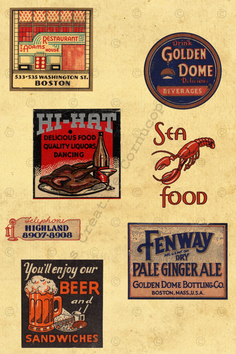 Anne's Creative Cornucopia: "Boston Matchbook Covers" - Postcard
