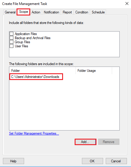 Konfigurasi FSRM | File Management Tasks | Pada Windows Server 2016