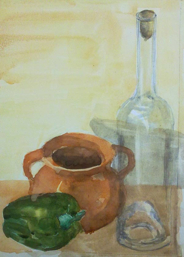 Estudio de Arte Orzán: Bodegón del natural en acuarela