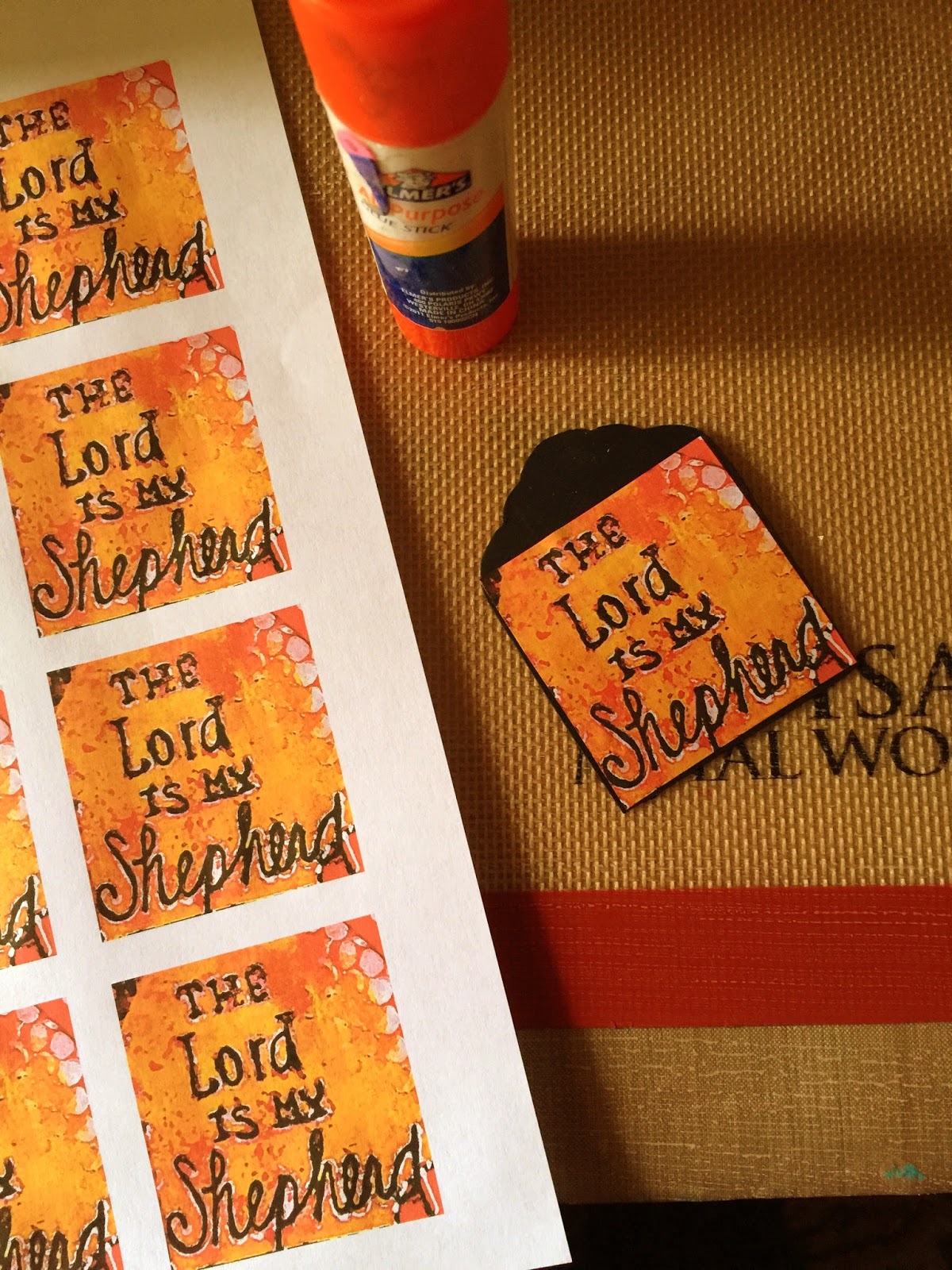 Scripture Art Card Friday: The Lord is My Shepherd