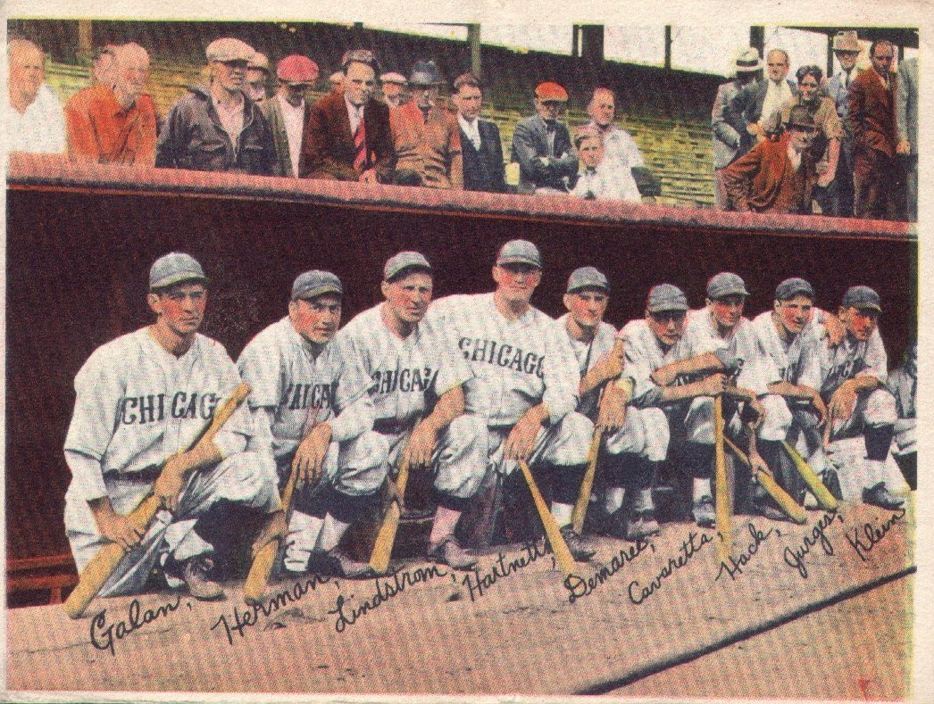 Vintage Cubs Cards: 1936 R312 Pastel Photos - CUBS