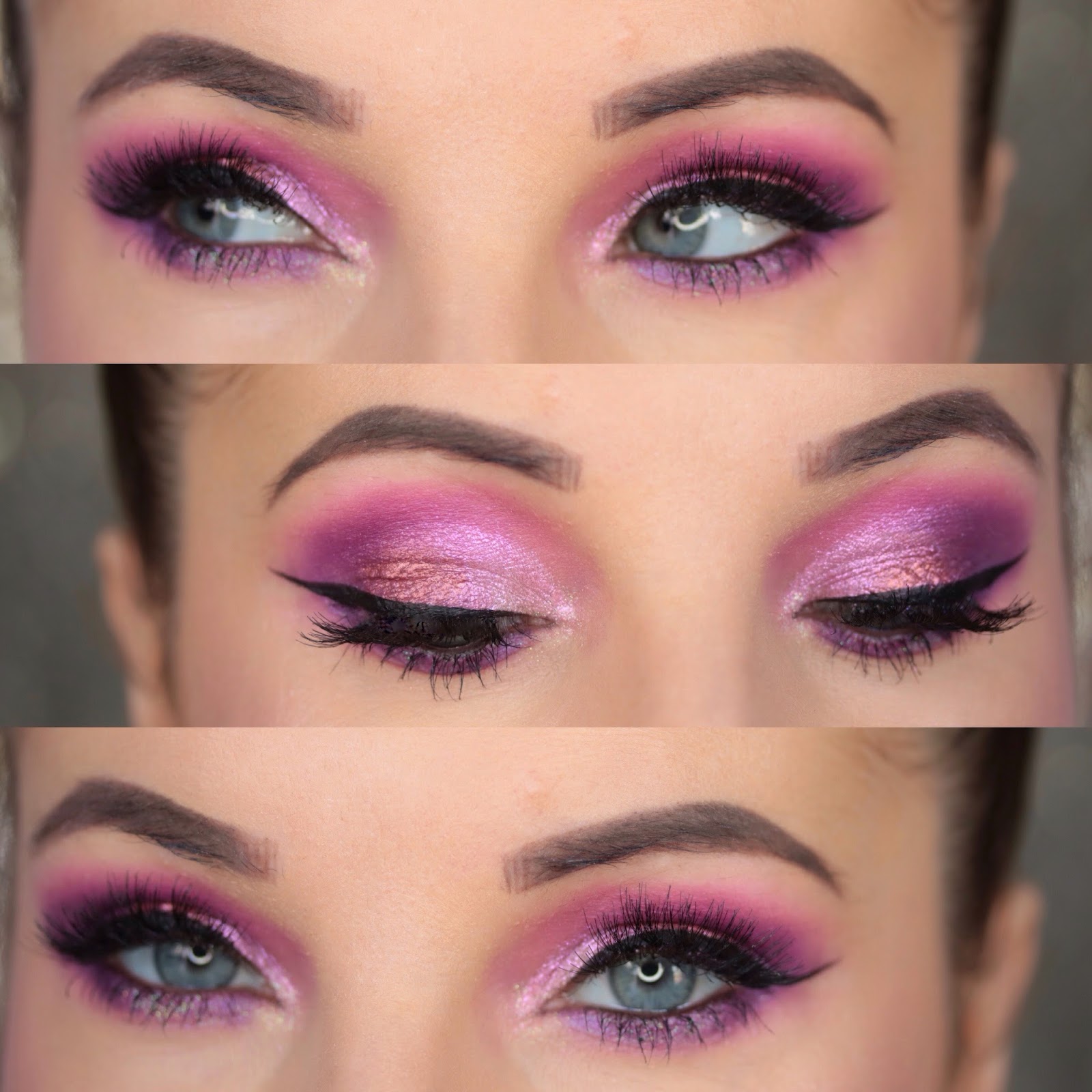 Pinky Makeup - Glitter Cut Crease | Ela Lis Make-Up