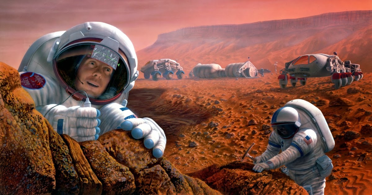 Setting up a Mars base by Pat Rawlings | human Mars