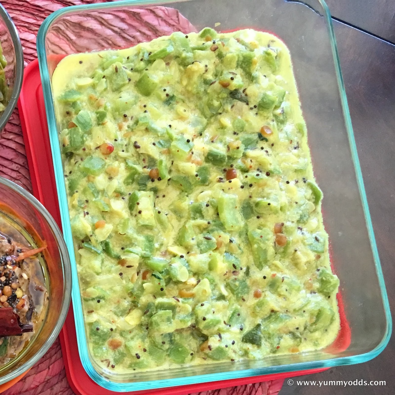 Yum! Yum! Yum!: Beerakaya Nuvvula Masala Kura ~ Ridge Gourd with Sesame ...