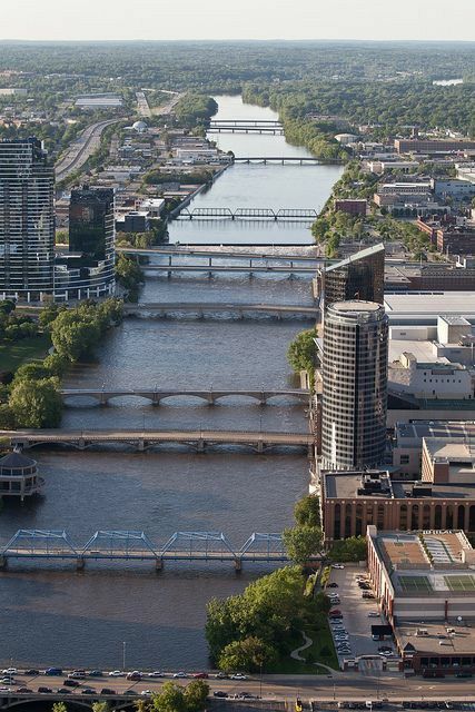Industrial History: Trail/Conrail/Pennsy/GR&I Blue Bridge over Grand ...