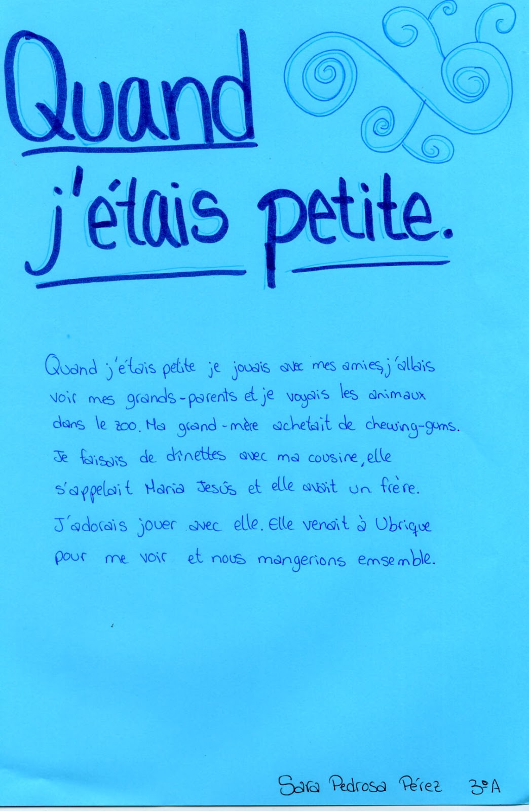 Le Coqui Hebdomadaire: Quand j'étais petit