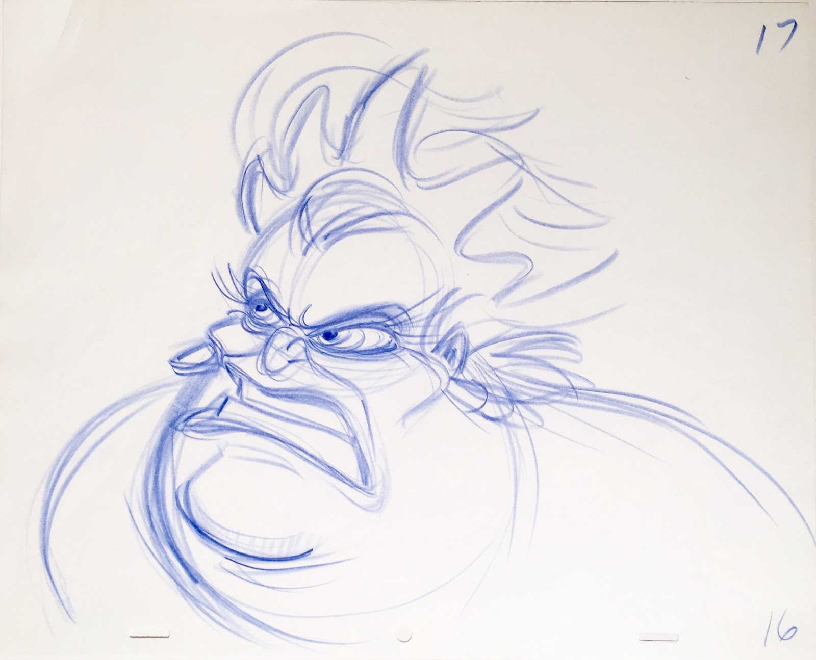 Animation Collection: Original Production Animation Drawing of Ursula ...