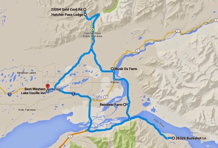 Alaska 07.2014 - reisverslag: Dag 10 : Wasilla (Palmer, Independence Mine)