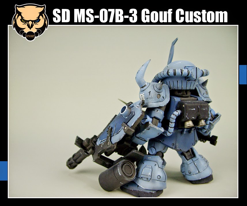 Gundam Family: SD MS-07B-3 "Gouf Custom" Custom Build