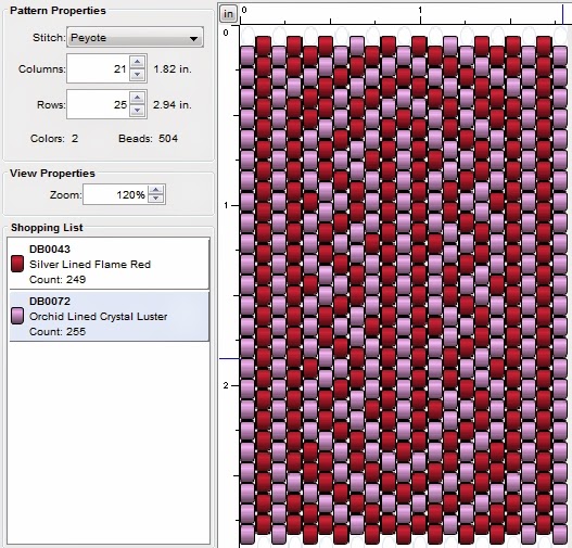 Imaginesque: Beading: Peyote Stitch Bead Pattern 26