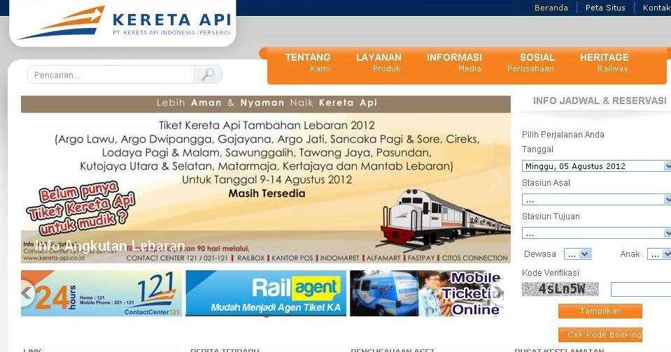 Pt Kai Tiket Online | Kereta Api Mania