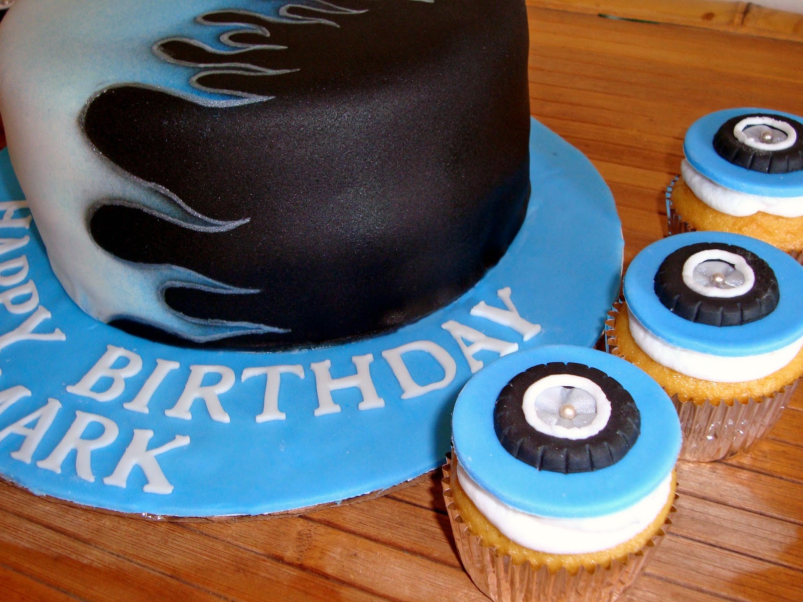 Sugar Butter Baby: Hot Rod Flames Cake