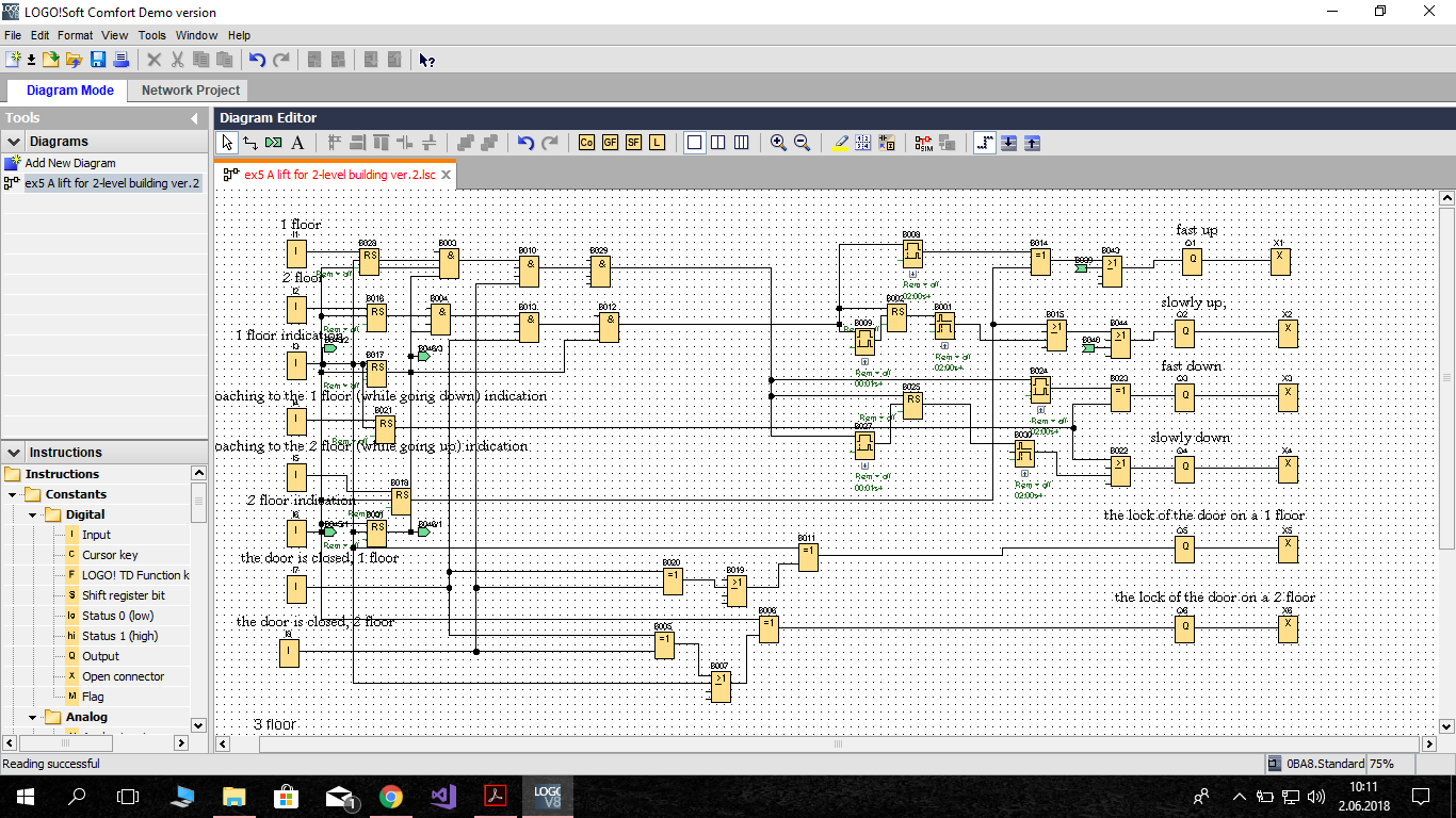 Logosoft ile 2 Katlı Asansör / A lift for 2-level building with ...