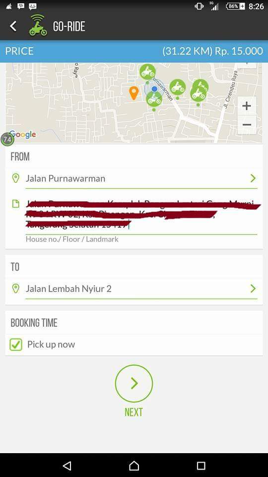 Pengalaman Cara Order Gojek - blog mas hendra