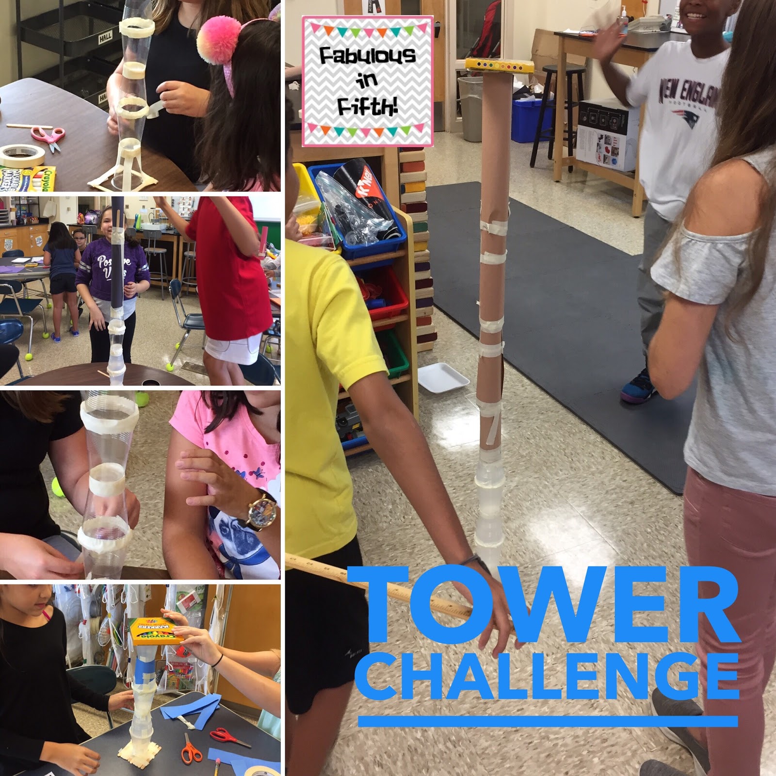 Fabulous in Fifth!: STEM Tower Challenge with a Freebie