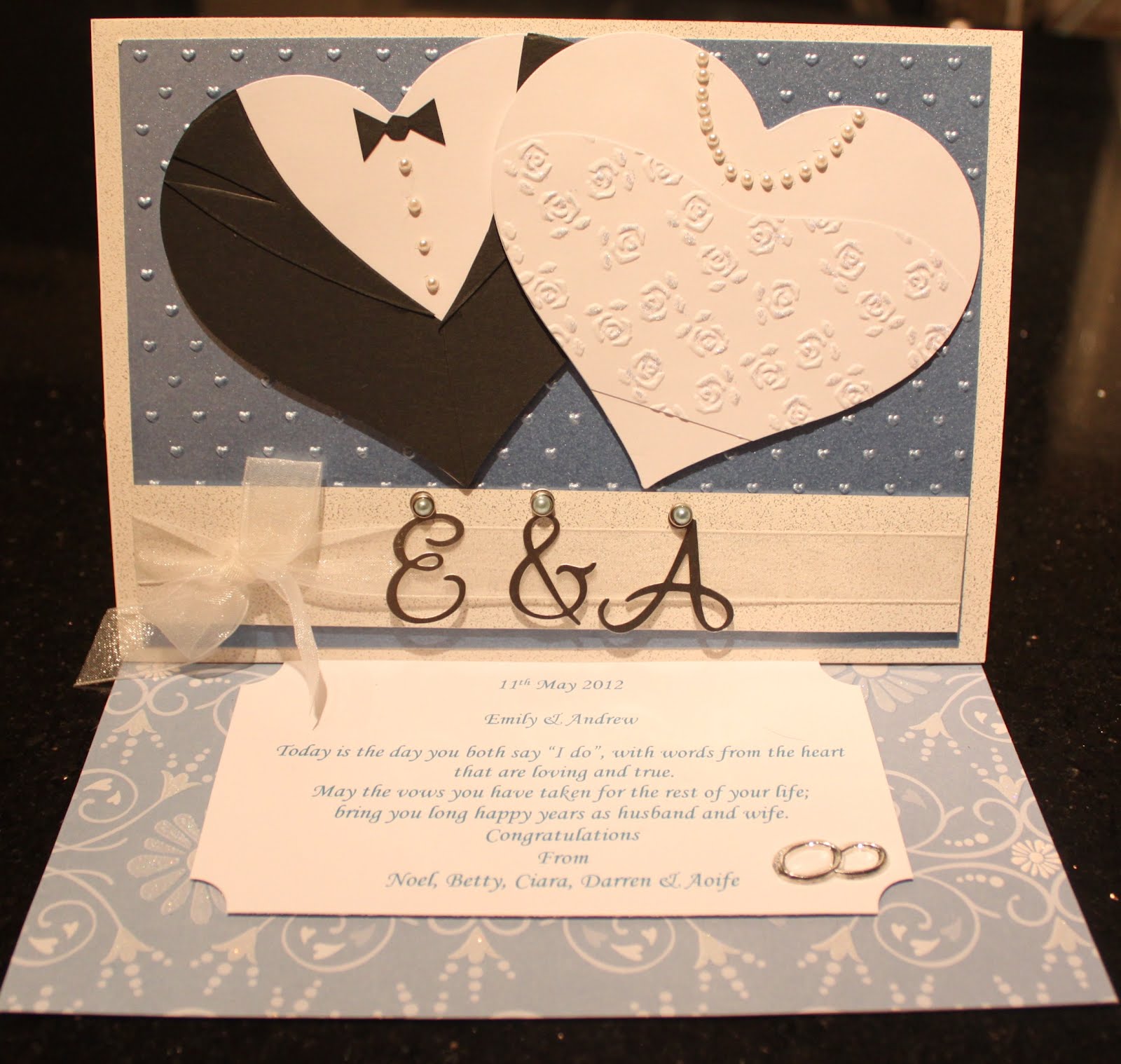 a little piece of me: Wedding Card