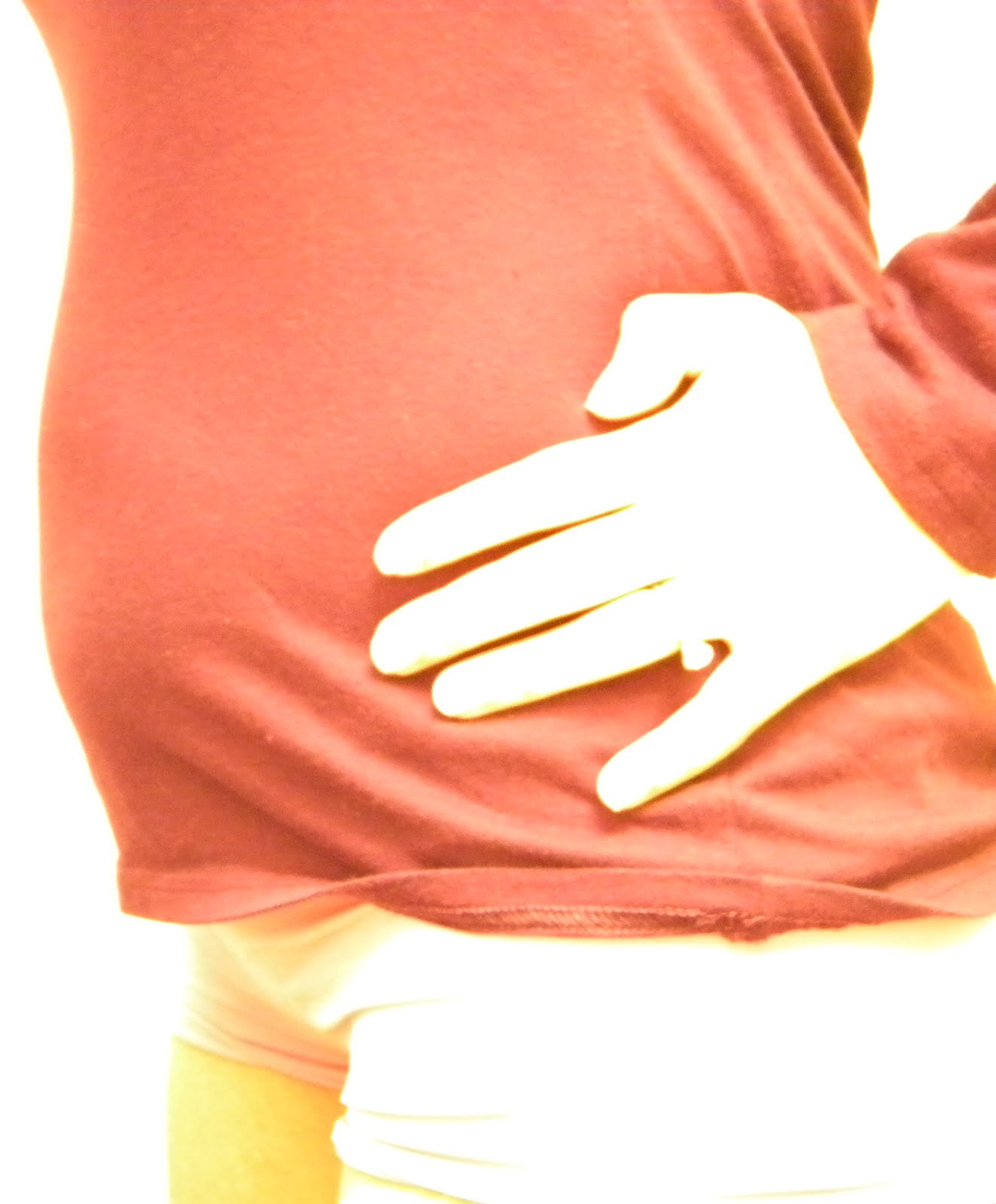 Finding Joy through the Journey: "First baby bump Picture"