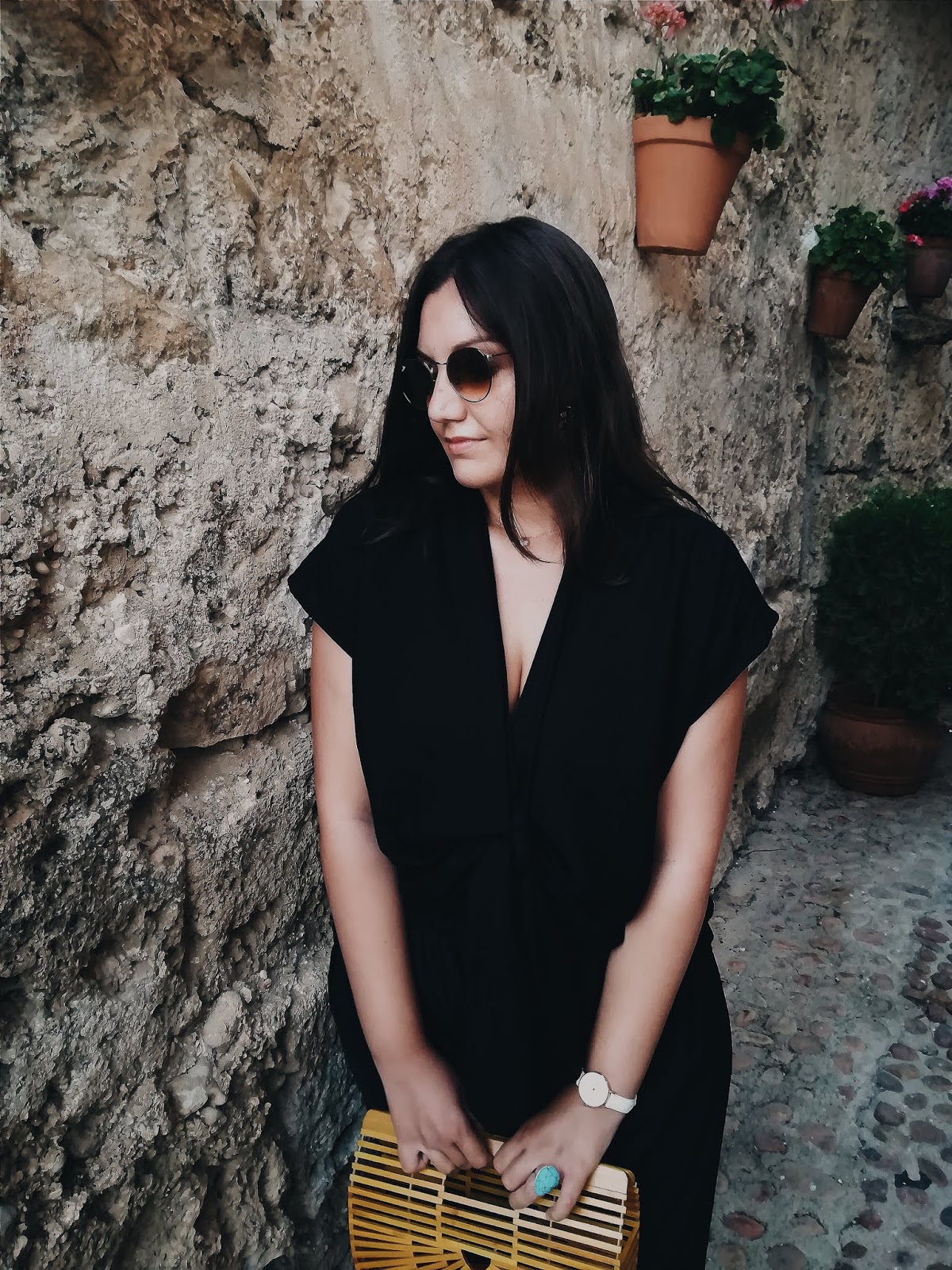 Blue Blouse - Fashion blog by María José: Total black