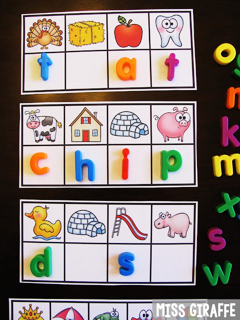 Miss Giraffe's Class: Digraphs Activities for First Grade and Kindergarten