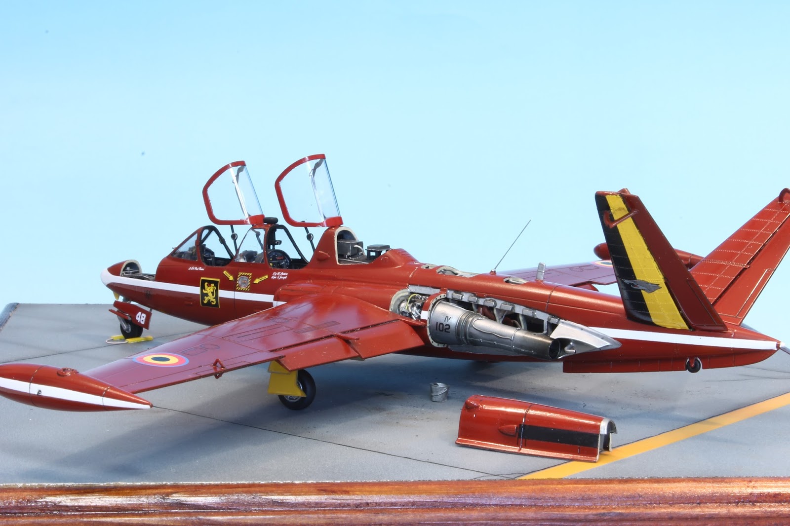 Istvan Michalko's scale models: Fouga CM.170R Magister! (Red Devils ...