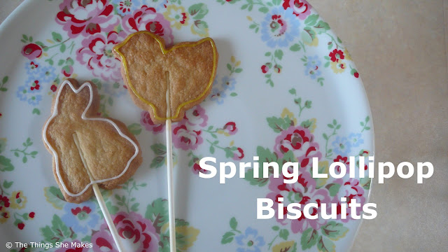 Spring Lollipop Biscuits | The Things She Makes