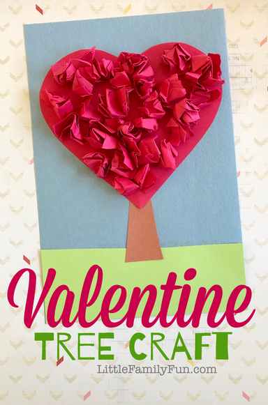 Little Family Fun: Valentine Heart Tree Craft for Kids!