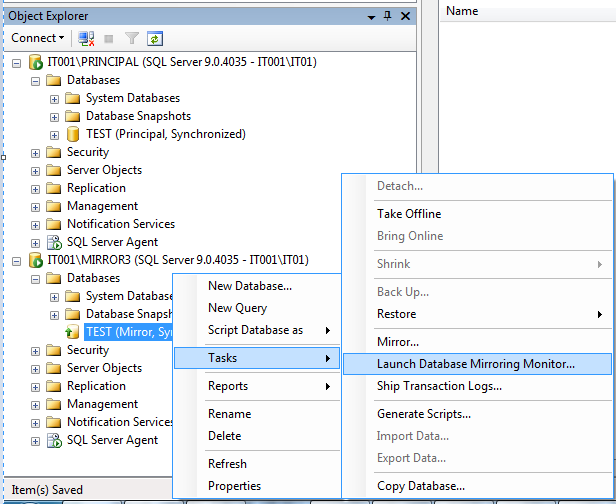 Cara Membuat Mirroring Database di SQL SERVER 2005 ~ Fiqkab