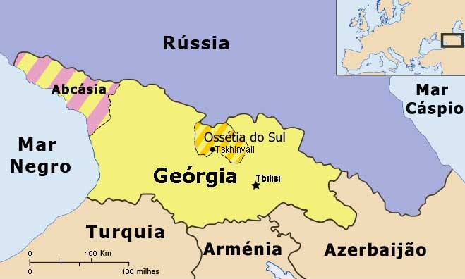 Mapa Mundi: Mapa da Georgia