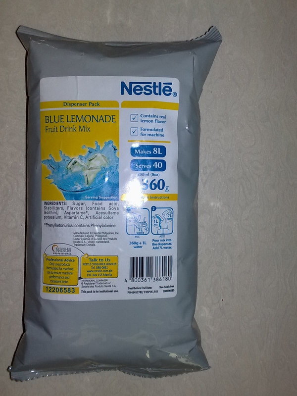 NESTLE BLUE LEMONADE FRUIT DRINK MIX