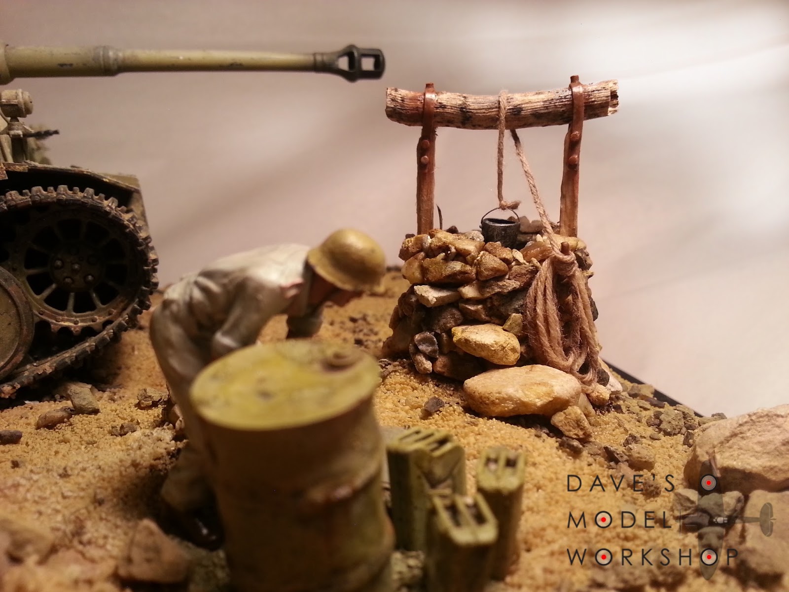 Dave's Model Workshop: Video tutorial: how to scratchbuild a water well in your diorama