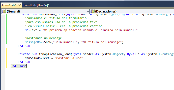 infotutoriales: Aprendiendo Visual Basic.Net - Nuestra Primera aplicacion