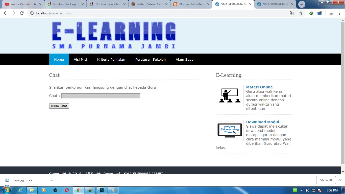 APLIKASI E-LEARNING BERBASIS WEB SEDERHANA - Info Menarik