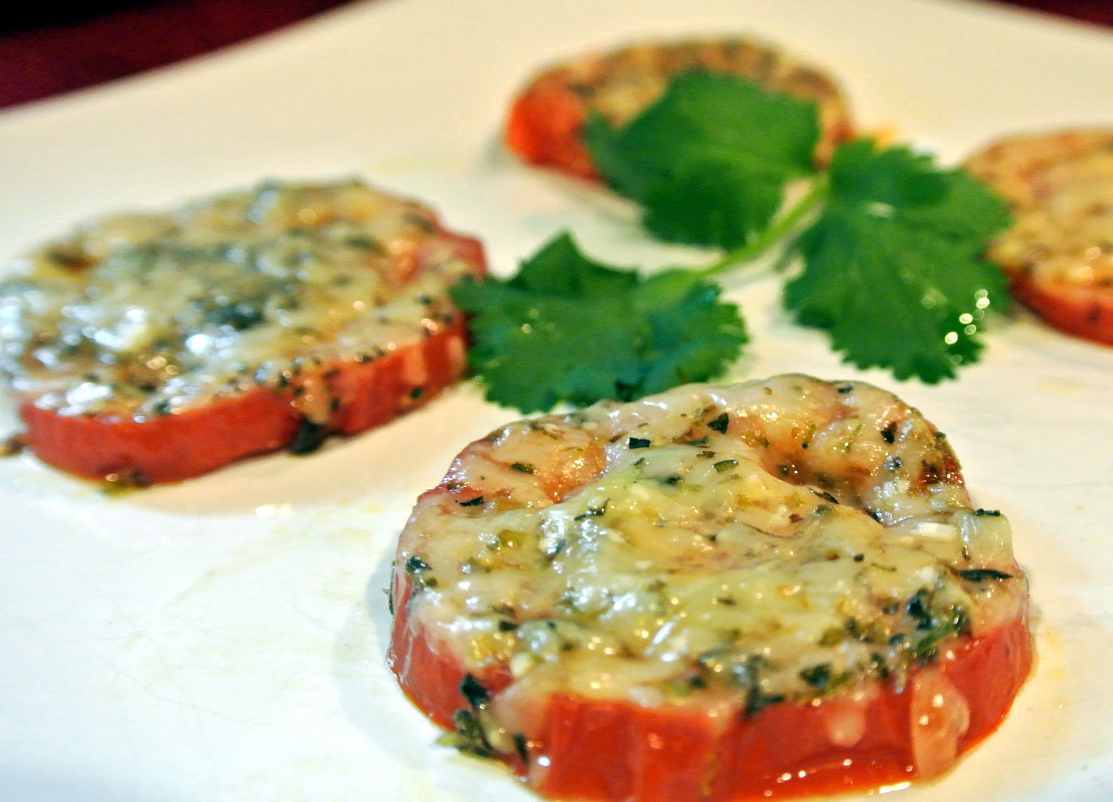 Gourmet Cooking For Two: Baked Parmesan Tomatoes