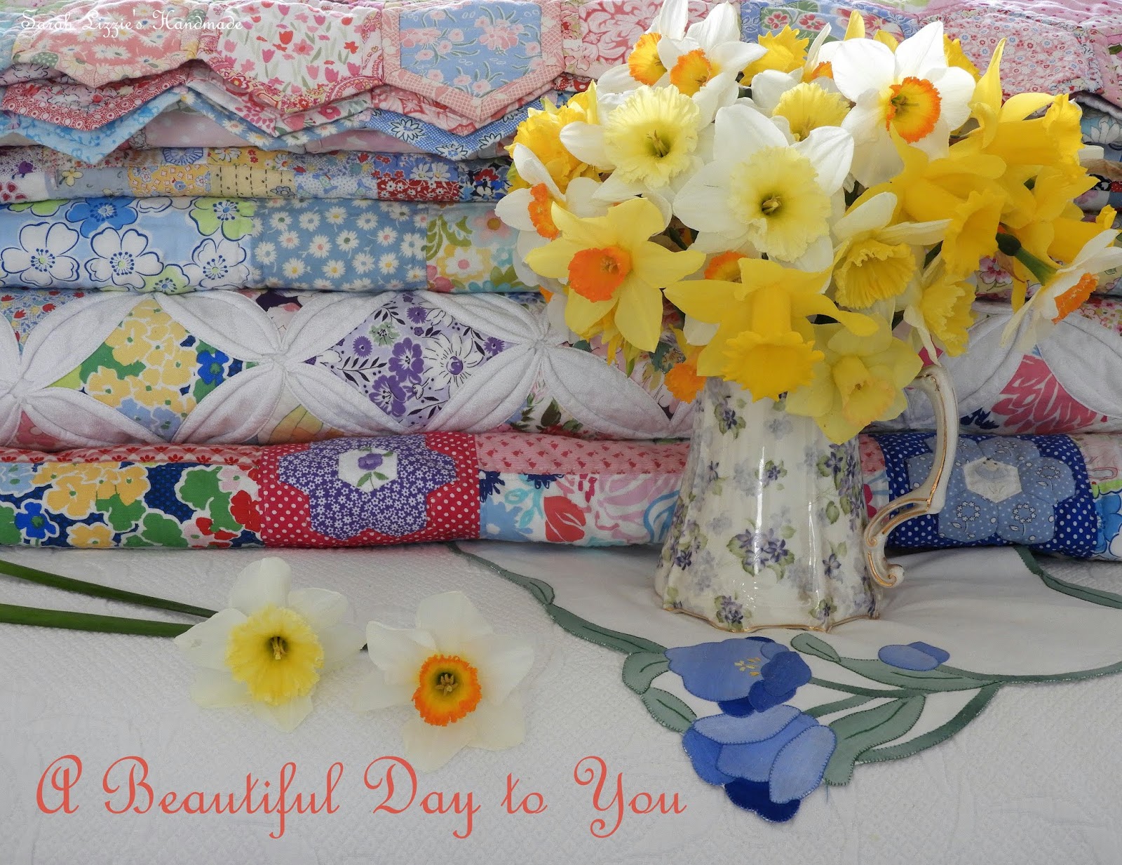 Sarah Lizzies: Spring Blossoms.....A Spring Finish