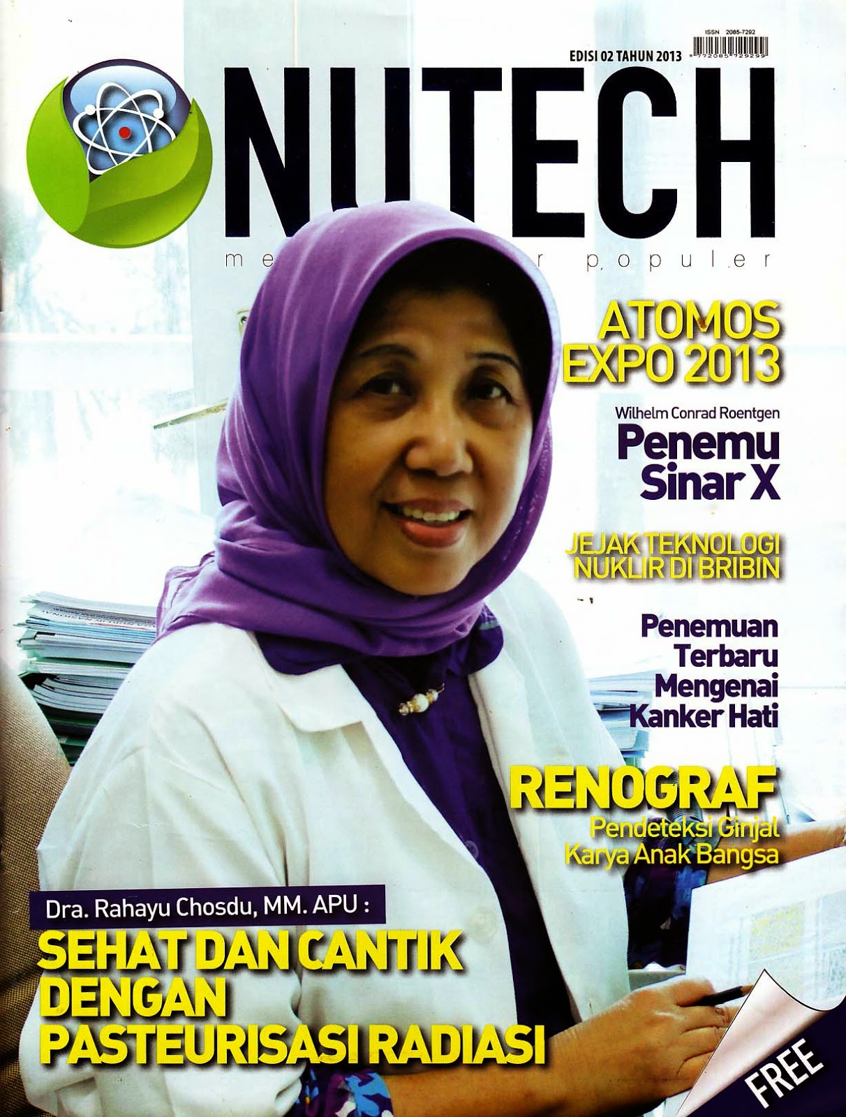 Koleksi K. Atmojo 2: Majalah Gratis: "Nutech" Tahun 2013
