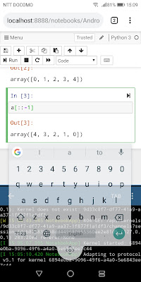 自作CNCマシン・レーザーカッターについて: Android上のPython：Pydroid 3, Jupyter Notebook, Colab