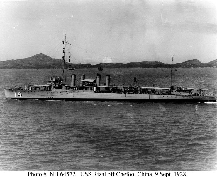 Naval Warfare: USS Rizal (DD-174; DM-14)