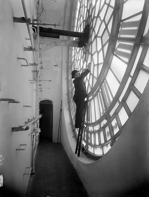 Inside the Big Ben, London, ca. 1920s ~ vintage everyday