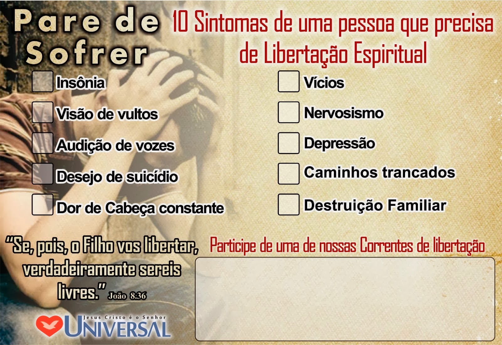 VALENTE DA FÉ: FOLHETO PARE DE SOFRER