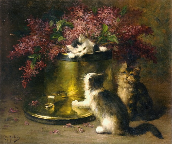 Au Fil Des Pages ...: Les Chats de Léon Charles Hubert