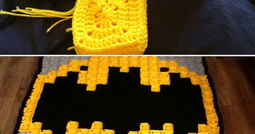 Batman Logo Chart - Free Crochet Pattern ~ kitting viet style