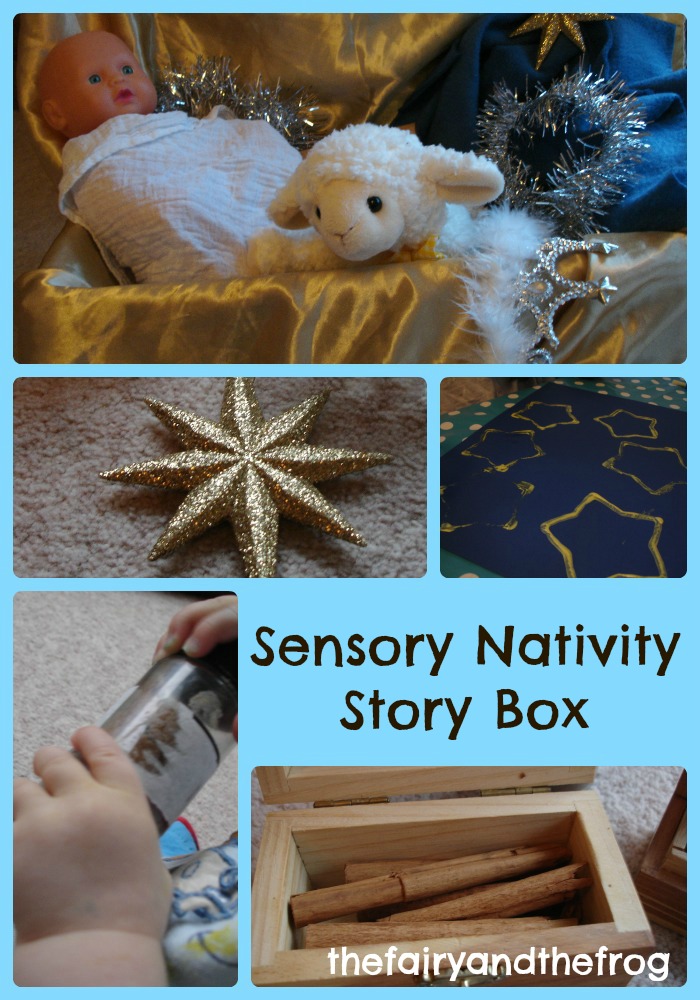 The fairy and the frog: Sensory nativity story box