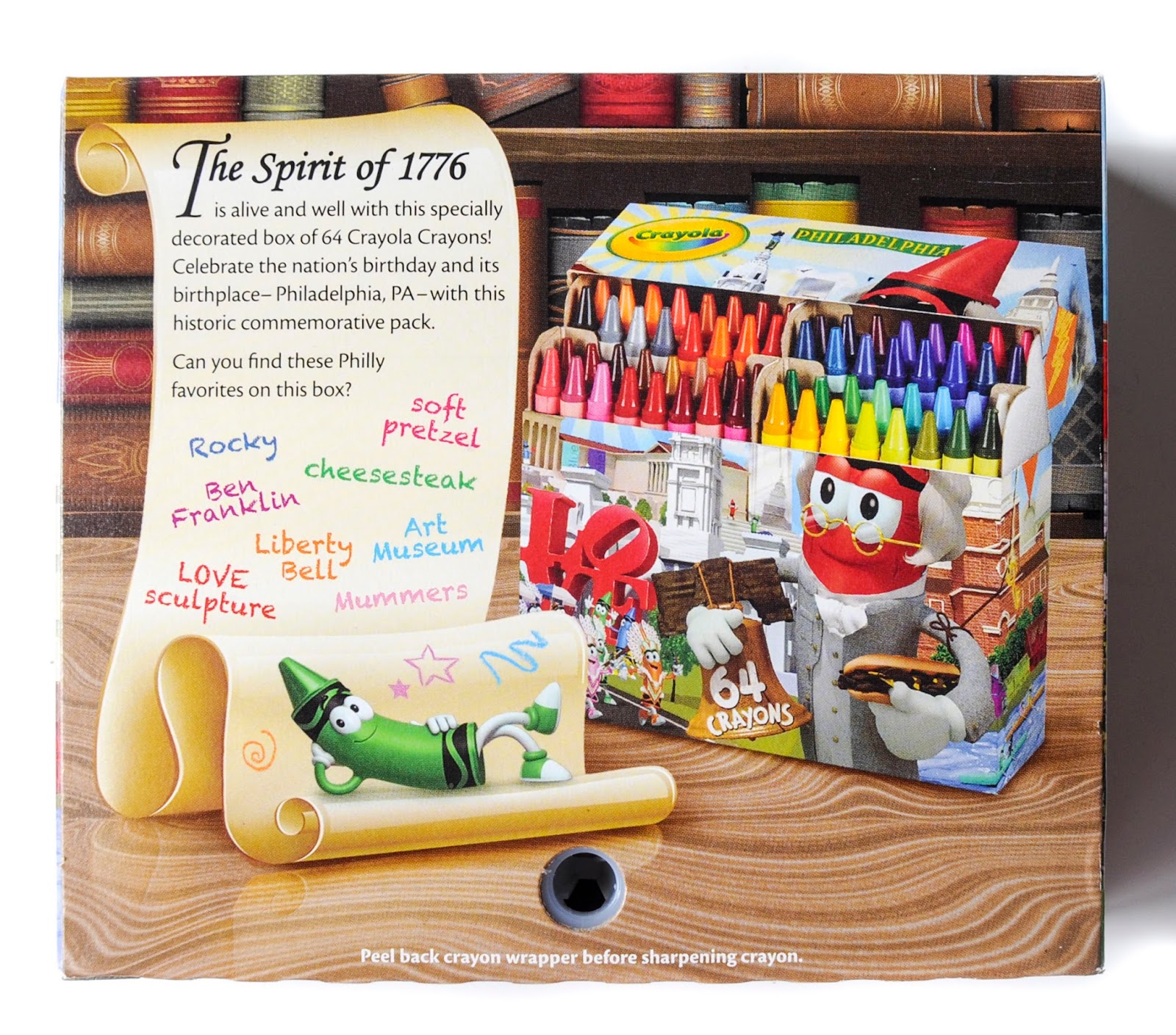Crayola Philadelphia Independence Pack 64 Crayons: What's Inside the ...