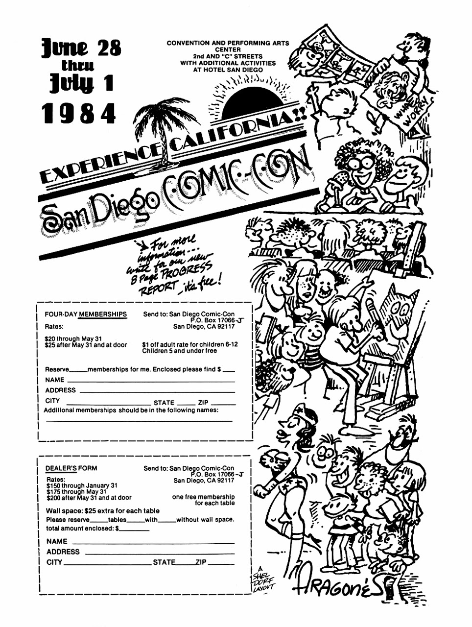 Marvel Comics of the 1980s: 1984 - San Diego Comic Con Registration