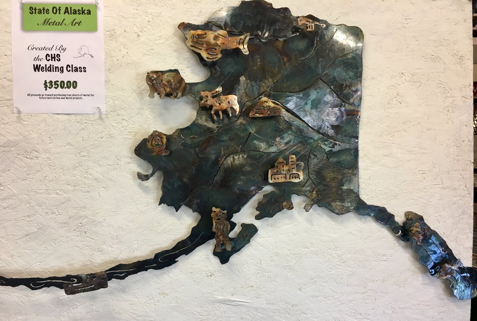 CHS Welding Class Fundraiser of Alaska Metal Art - P.O.W. Report